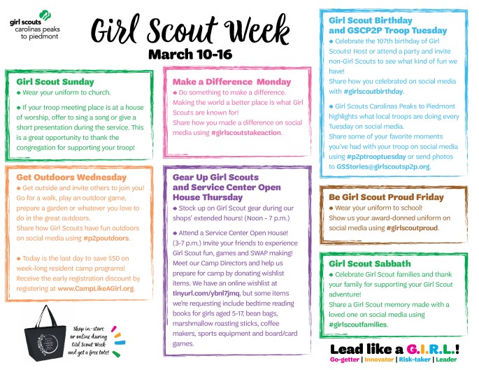 Celebrate Girl Scout Week With Us! – Blog
