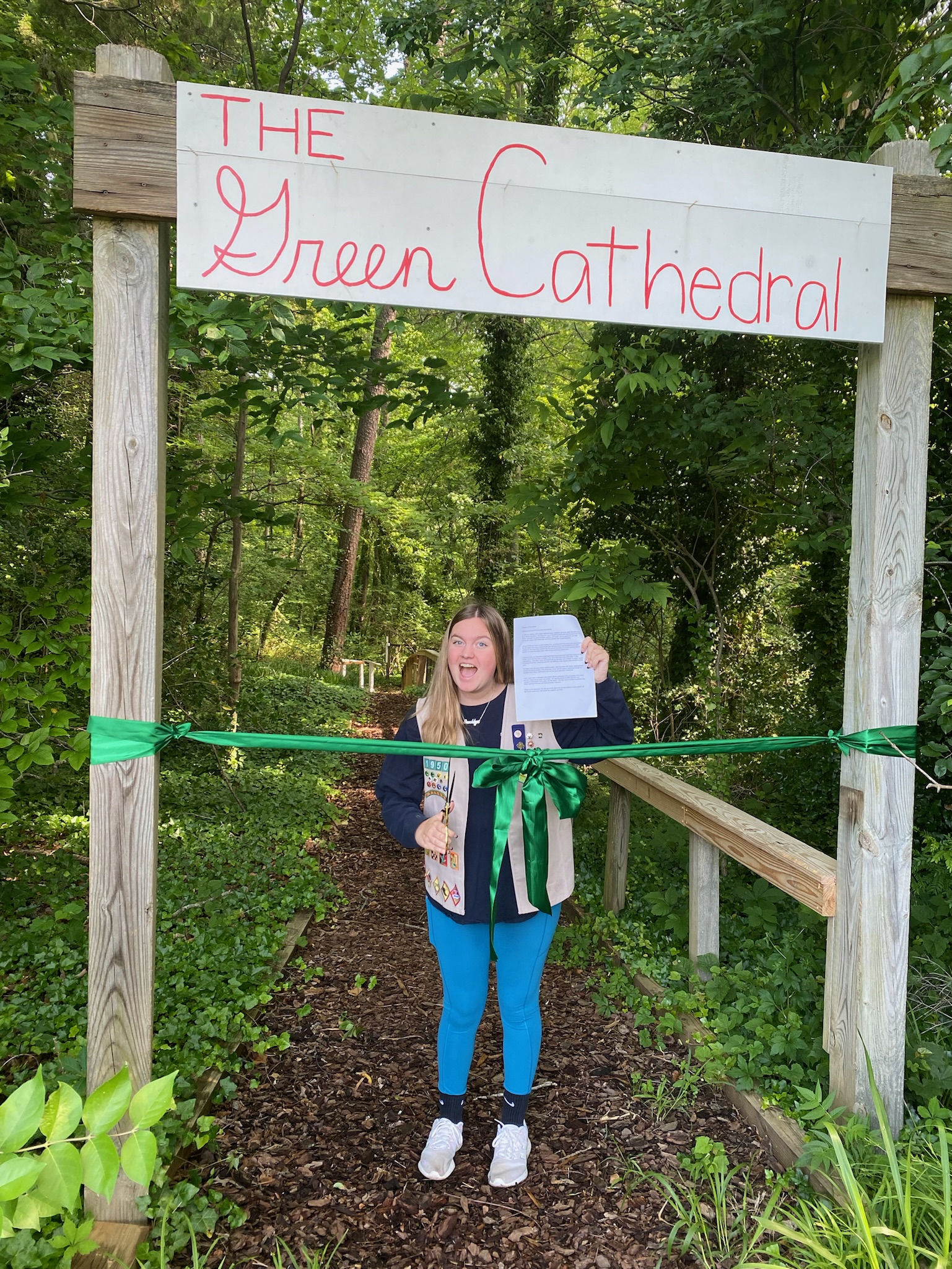 Green Cathedral Renewal: Brooklyn Johnson’s Girl Scout Gold Award ...